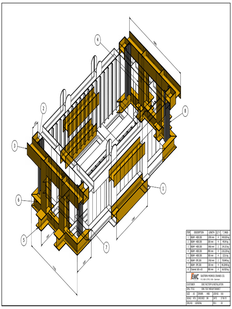 EMC Test Weight Basket - Modification For 25T | PDF