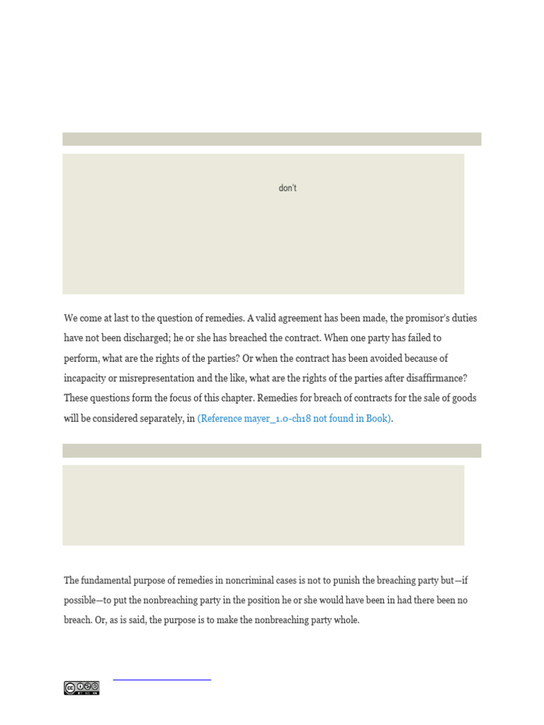 Contract Remedies Explained | PDF | Damages | Legal Remedy