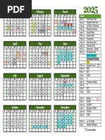 LBSS Purple & Gold Calendar 2024-25 | PDF | Entertainment Events ...
