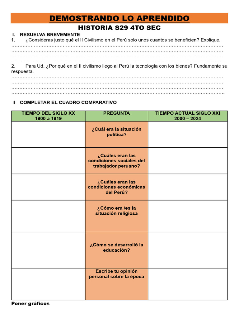 DEMOSTRANDO LO APRENDIDO S29 HP 4to | PDF