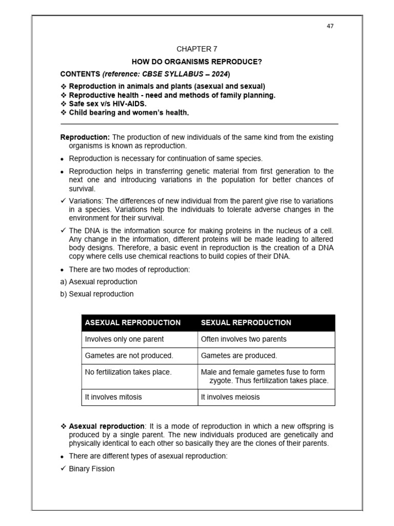 Biology Reproduction Heredity NotesX-1 | PDF | Reproduction | Dominance ...