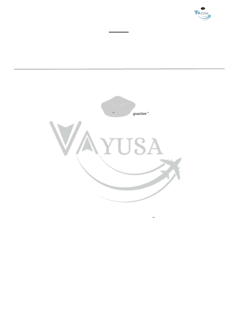 RTR Part1 Question Papers (VayuSa) - 4 | PDF | Aviation | Transport