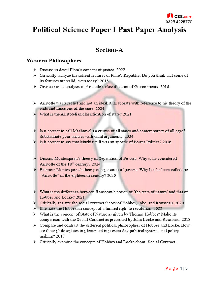 2023 A/L Political Science Paper Analysis | PDF | State (Polity ...