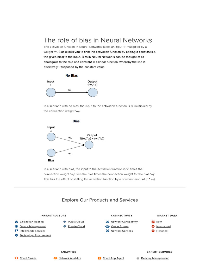 2-The Role of Bias in Neural Networks - Pico | PDF