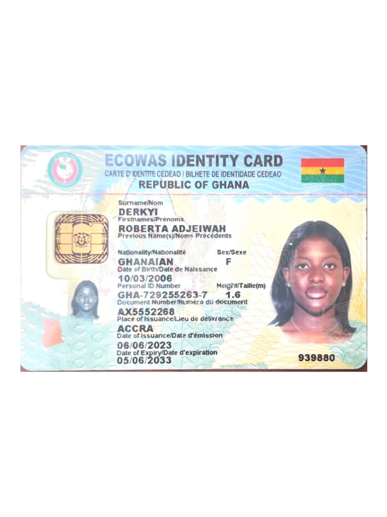 Ecowas Identity Card | PDF