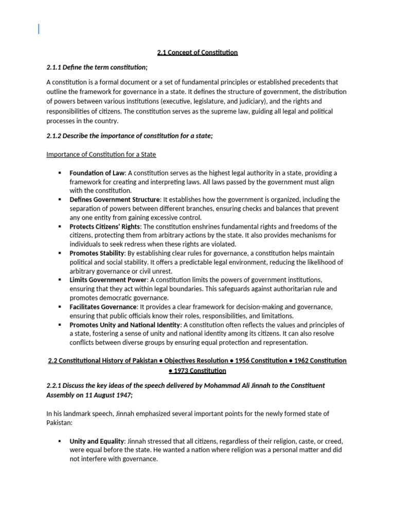 Understanding Pakistan's Constitutional Framework | PDF | Constitution ...