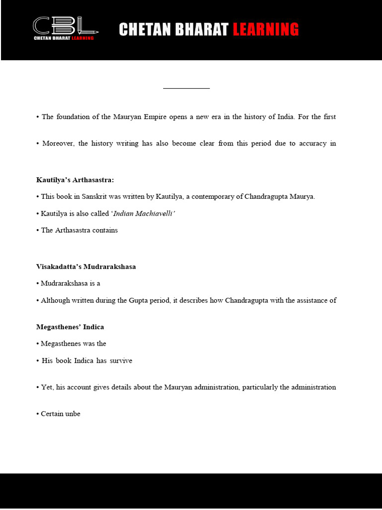 Mauryan Empire: History and Administration | PDF | Ashoka | Ancient India