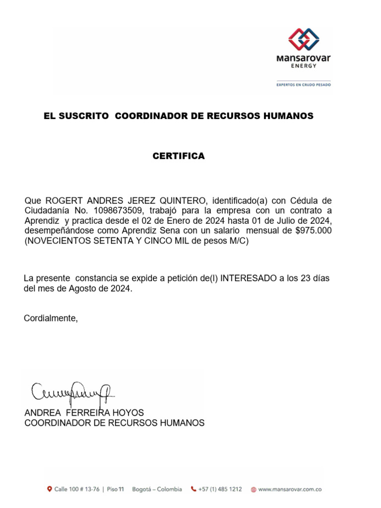 Evpc 16000 - Rrm16400 - s013 - Sb044 - Cl Jerez Quintero Rogert | PDF