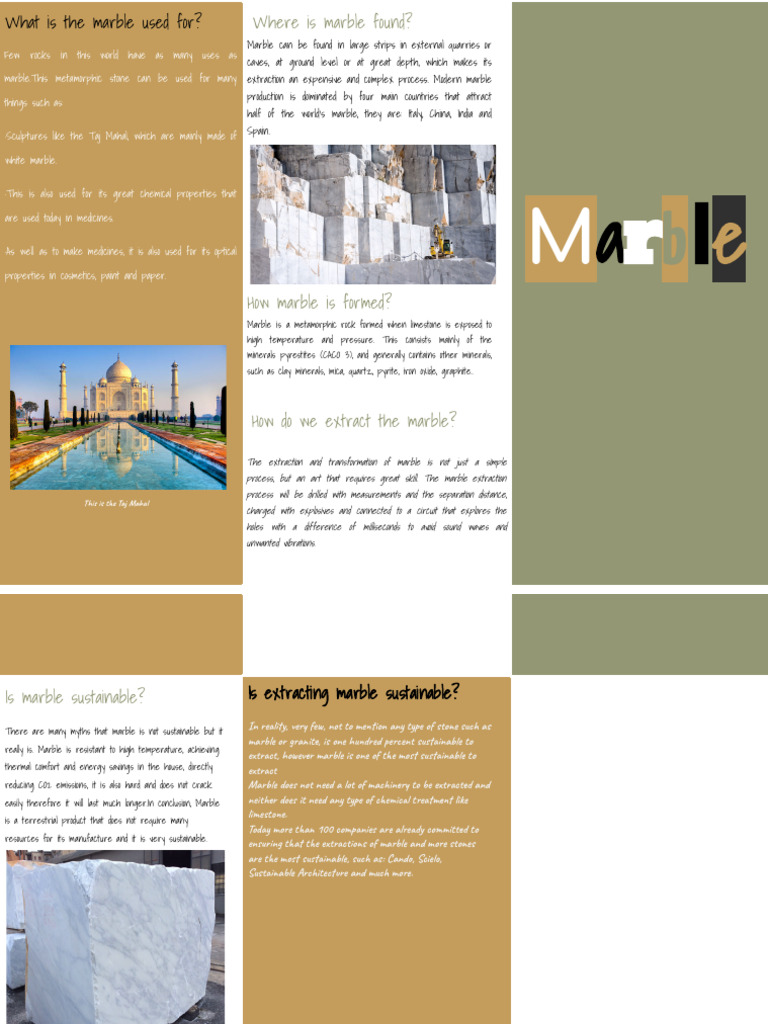 Marble | PDF | Marble | Rock (Geology)