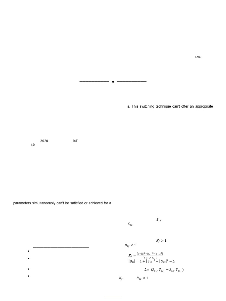 A Low NF High Gain of 24ghz Differential Lna Design For Wireless ...