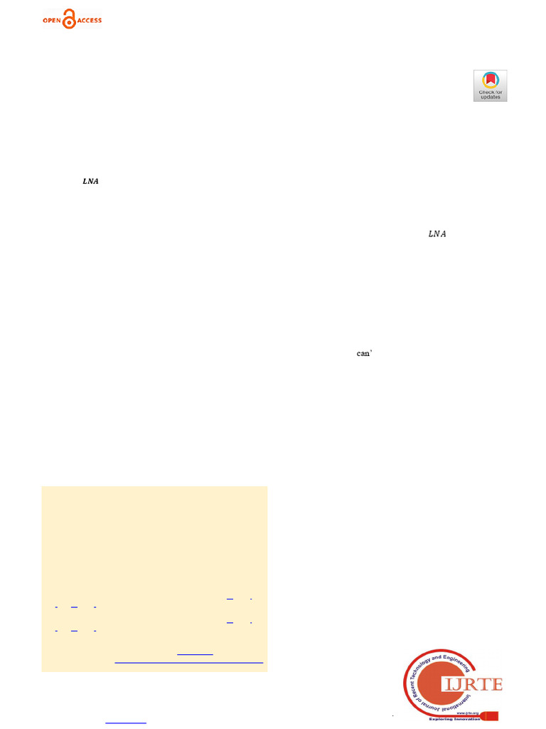 Differential CMOS Low Noise Amplifier Design For W | PDF | Field Effect Transistor | Amplifier