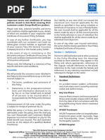 Tata Aig Medicare Premier Policy Wording | PDF | Hospital | Insurance