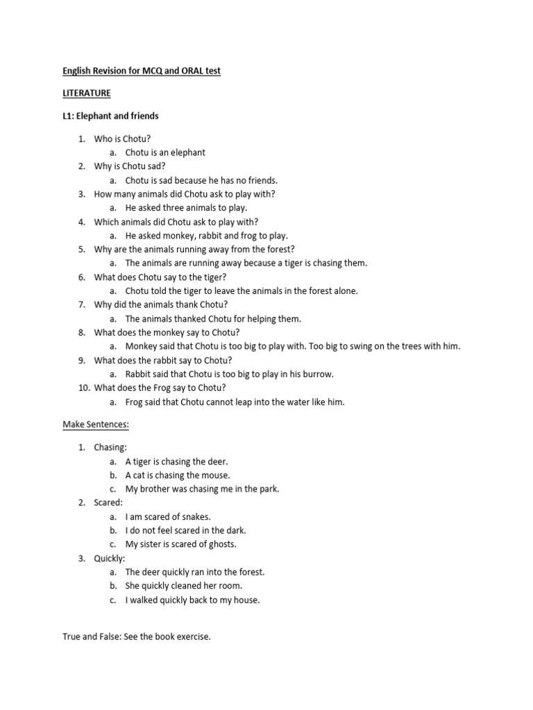 English Lit. Revision UT1 | PDF