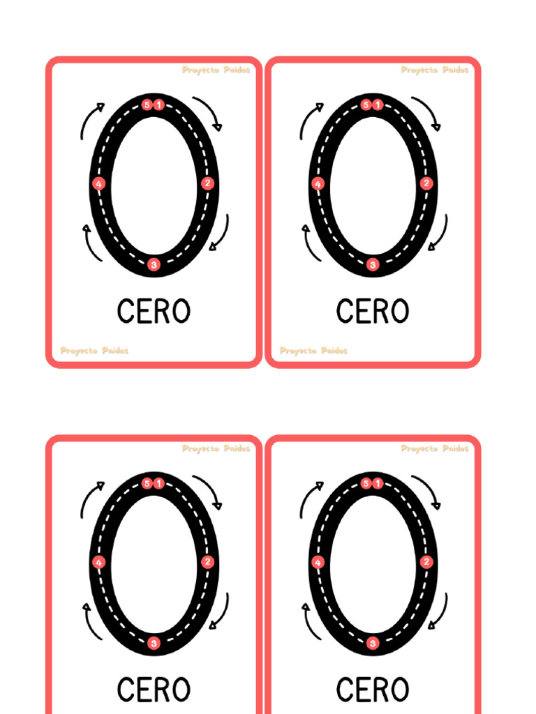 Trazos Número Cero | PDF