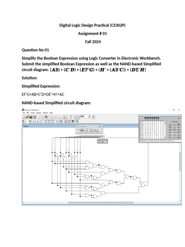 Simplifying Boolean Expressions in CS302P | PDF