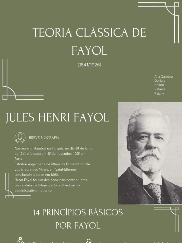 Henri Fayol | PDF