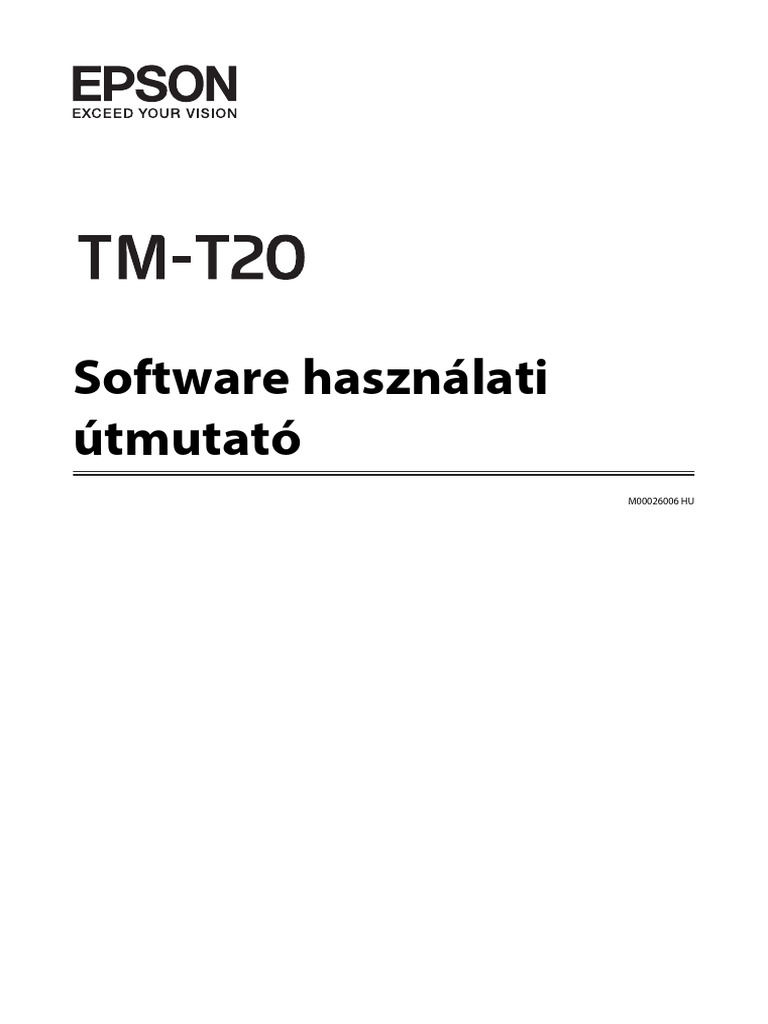 Epson TM t20 SW | PDF