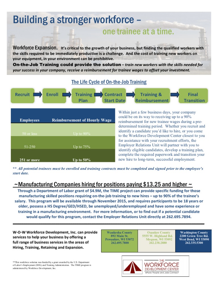 OJT Time Flyer | PDF
