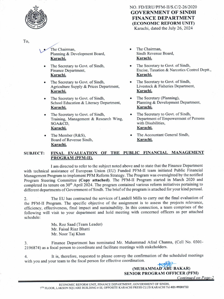 TPV Letter With Annexures | PDF