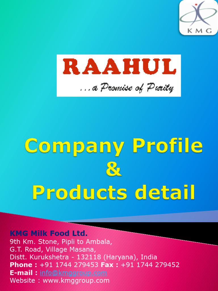 Company Profile | PDF | Yogurt | Milk