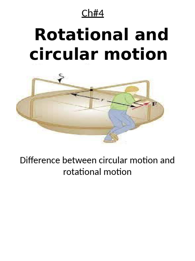 Rotational and Circular Motion 1 | PDF