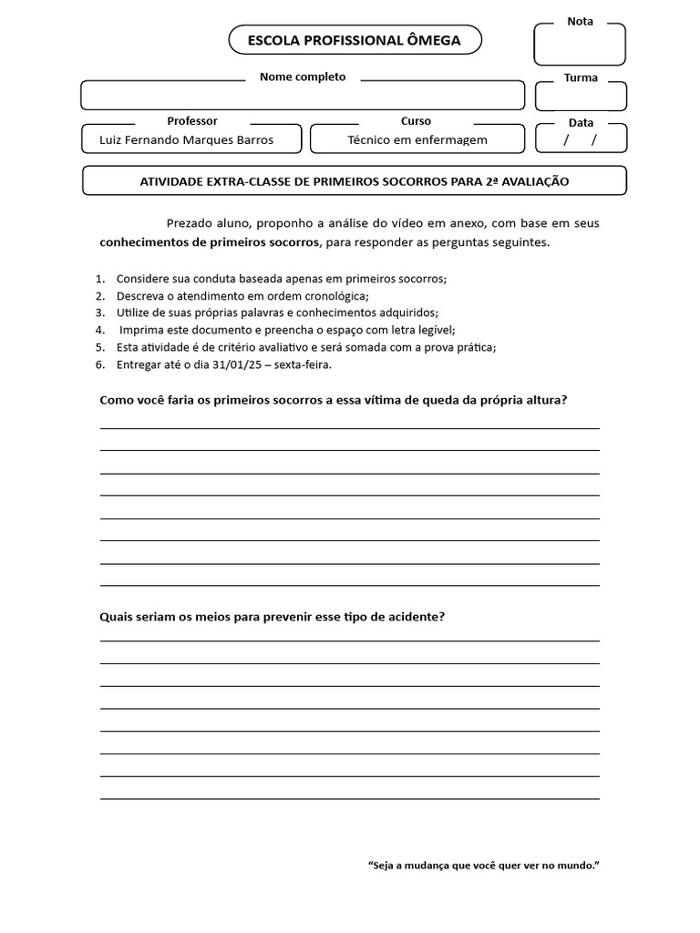 Atividade Extraclasse PS Turma 049 | PDF