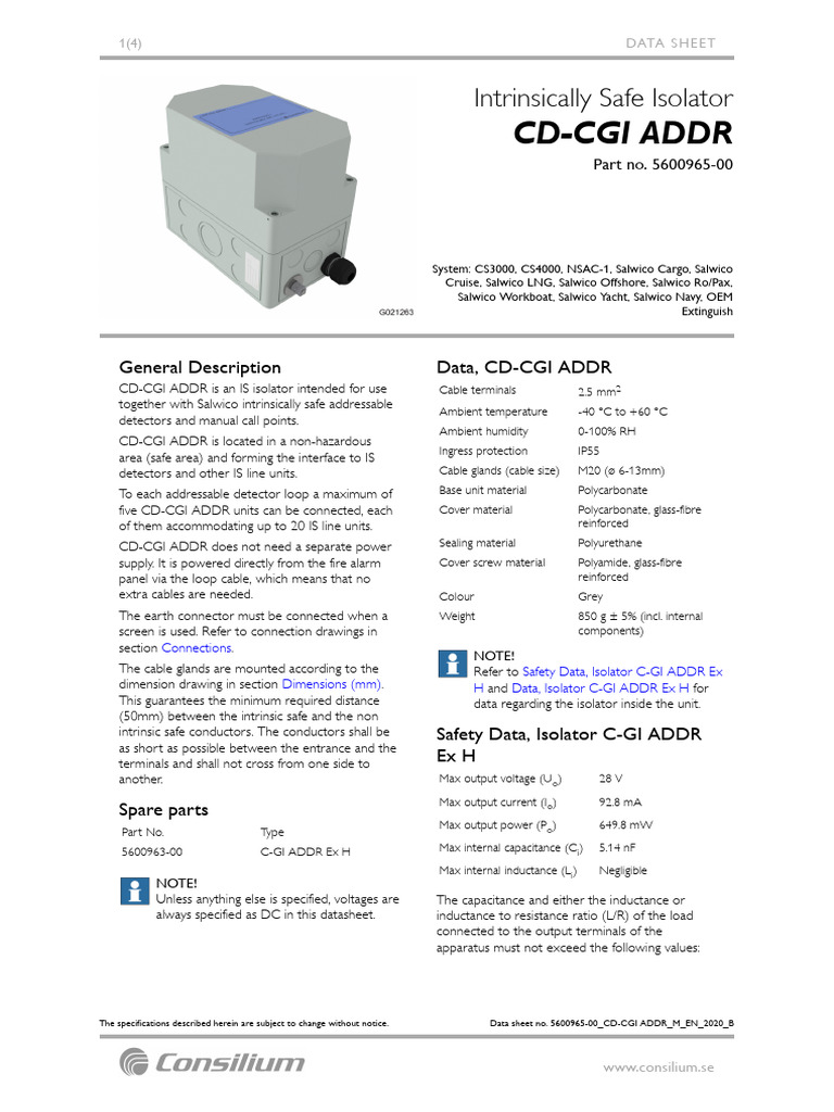 5600965-00 - Cd-Cgi Addr - M - en - 2020 - B | PDF | Inductance | Voltage