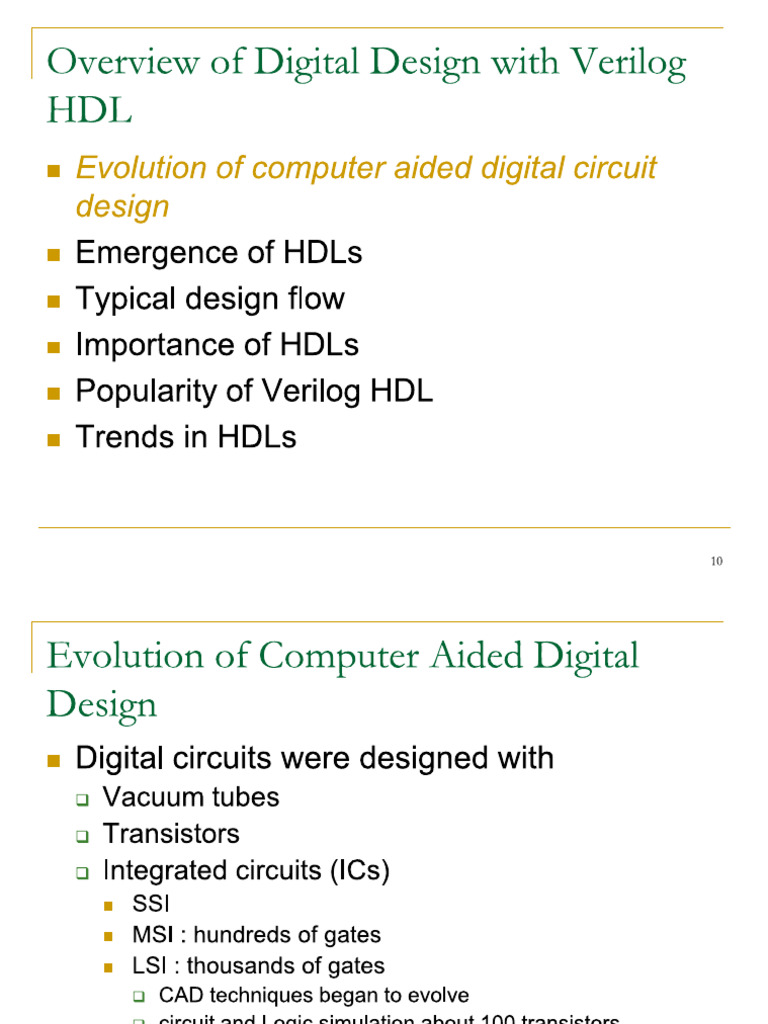 Verilog Ppts | PDF