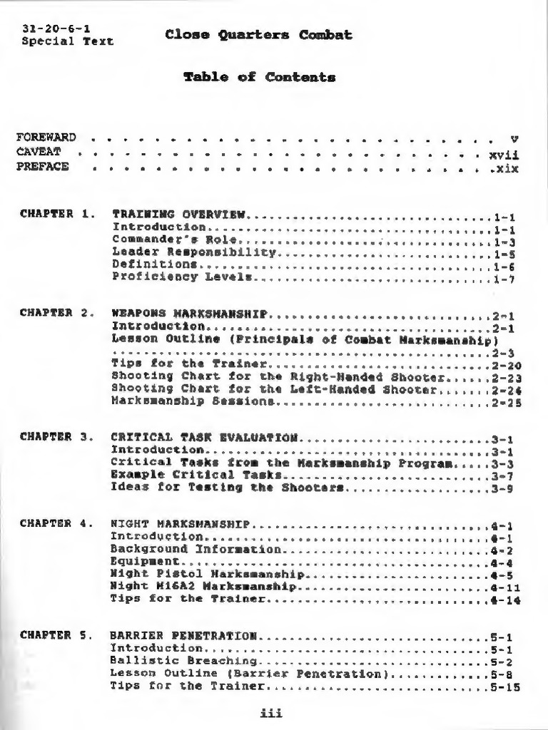 Special Forces CQC Training Manual | PDF | Bureau Of Alcohol | Military