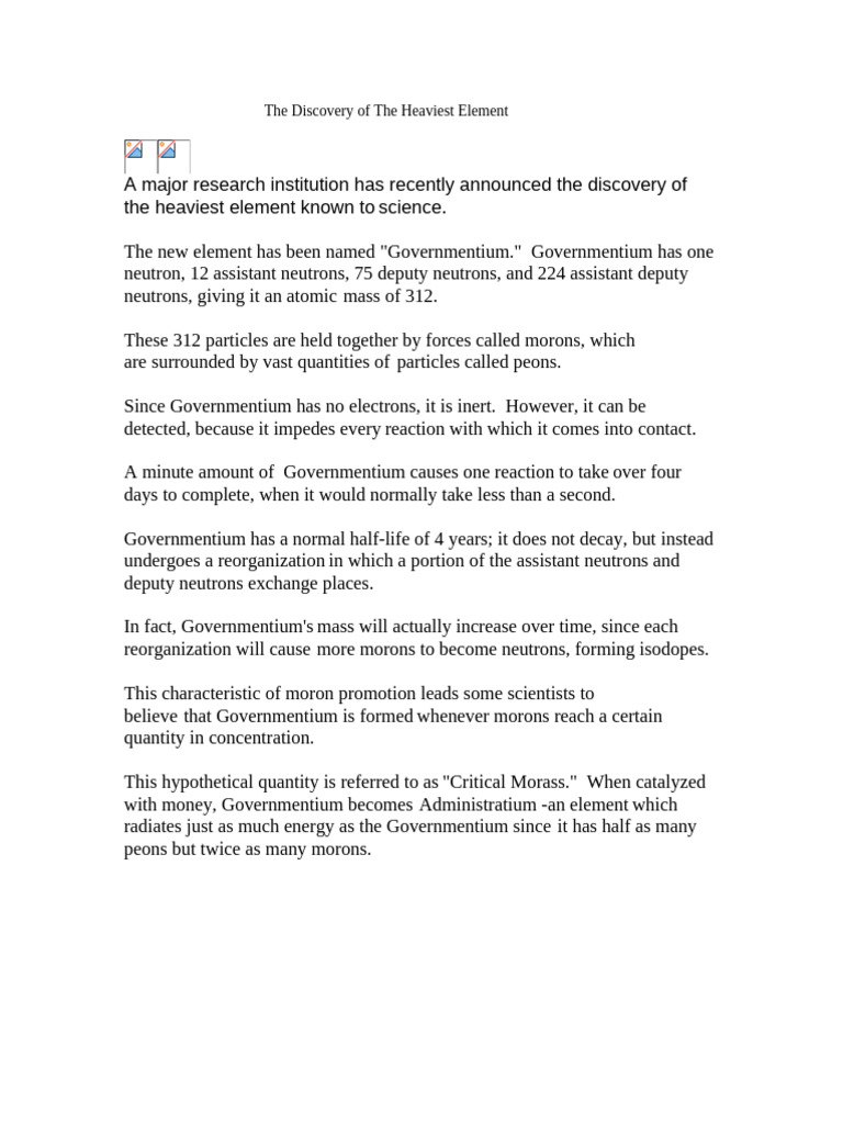 Discovery of Heaviest Element | PDF