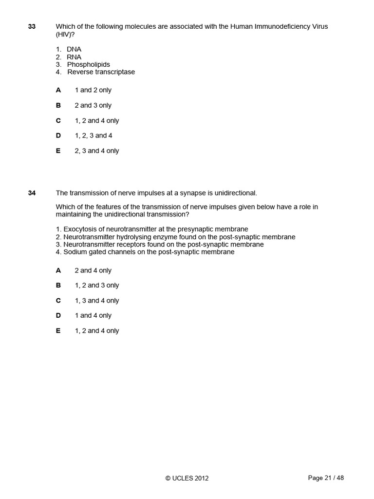 imat-past-paper-2014_Part5 | PDF | Cell (Biology) | Base Pair