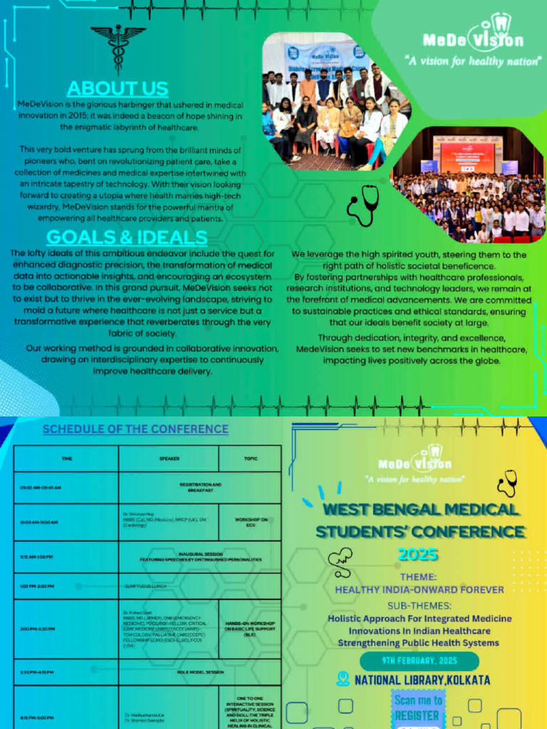 Brochure 1 Bengal MedeVision 2025 | PDF | Health Care | Medicine
