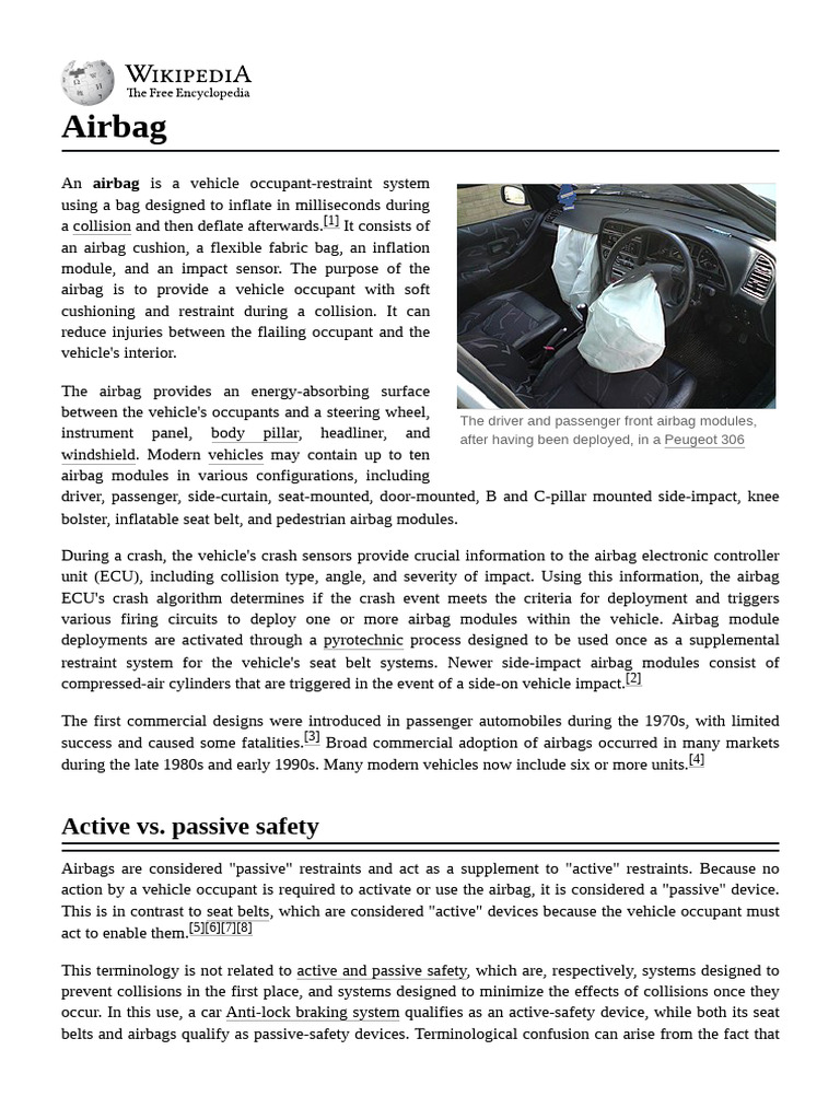 Airbag | PDF | Airbag | Seat Belt