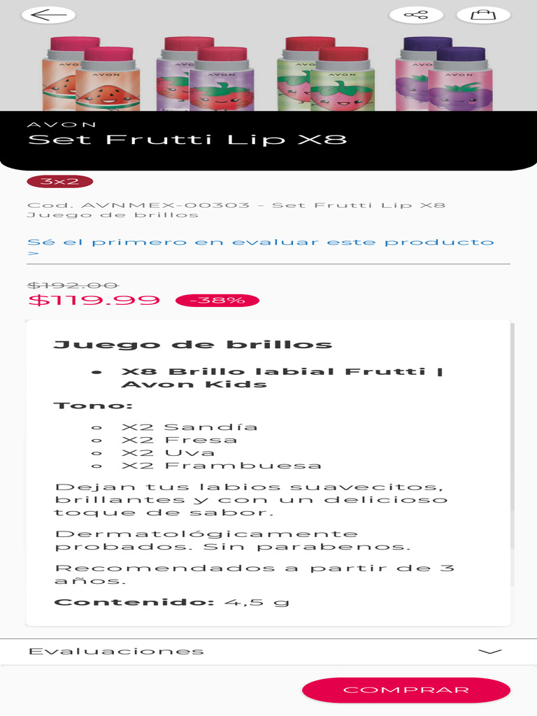 Set Frutti Lip X8 | PDF
