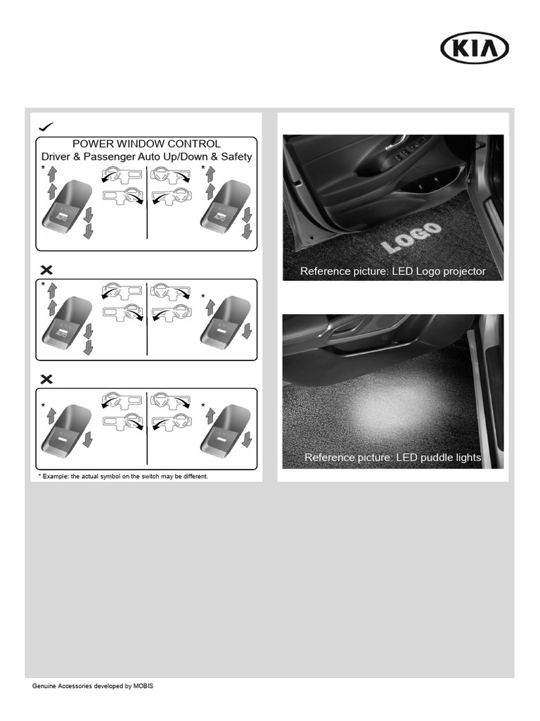 MOBIS Power Window Control Guide | PDF