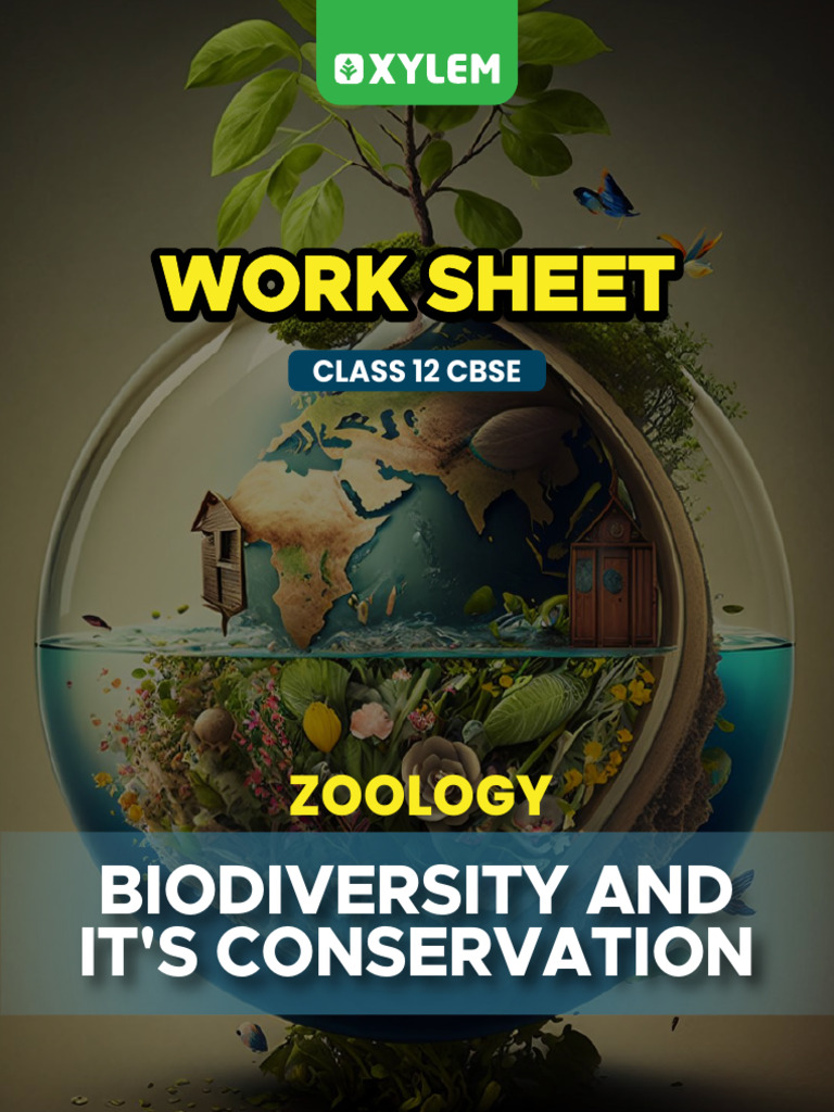 Biodiversity and Its Conservation - Work Sheet - PDF | PDF ...