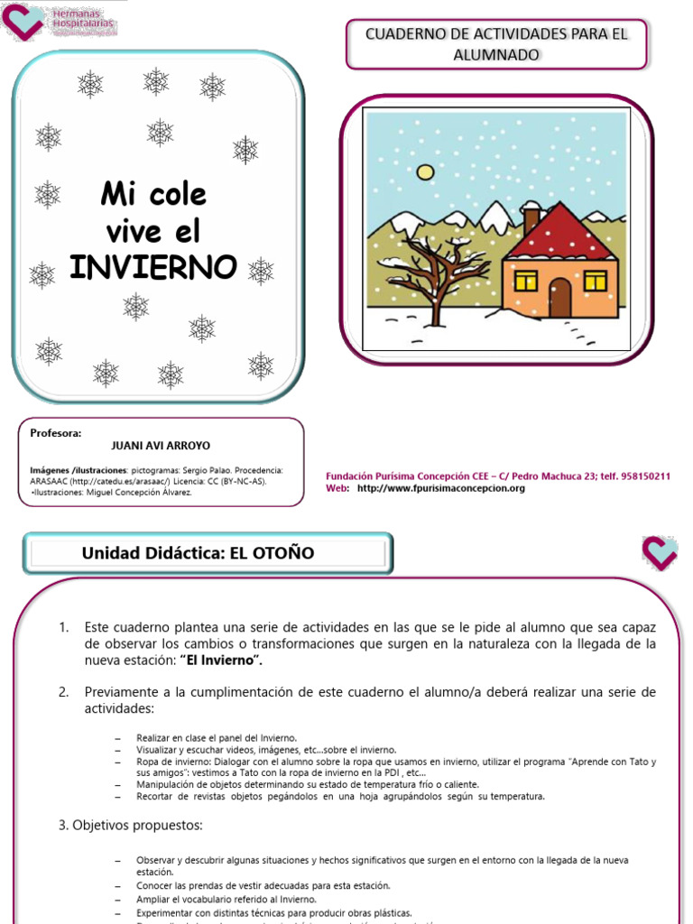 Actividades Educativas sobre el Invierno | PDF