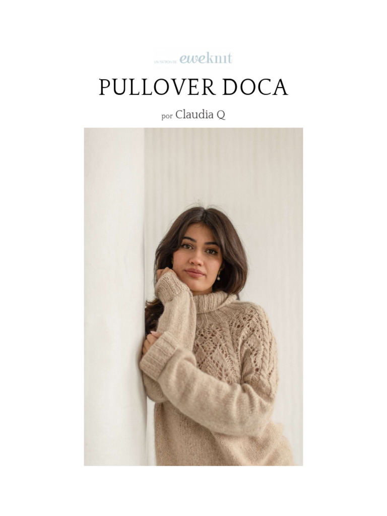 Patrón de Pullover Doca para Tejer | PDF