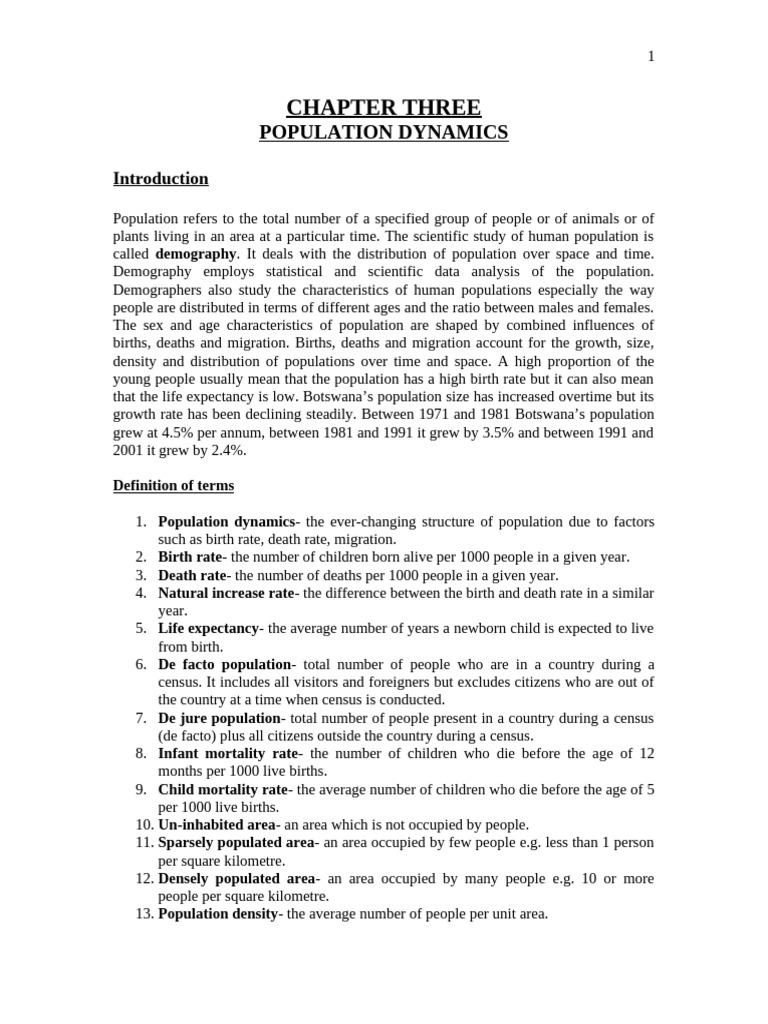 Understanding Population Dynamics | PDF | Family Planning | Human Migration