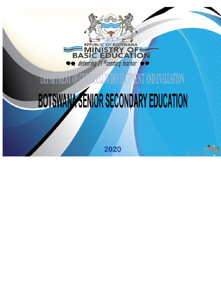 Botswana Senior Secondary Science Syllabus | PDF | Educational ...