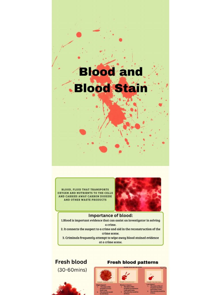 Blood Analysis | PDF