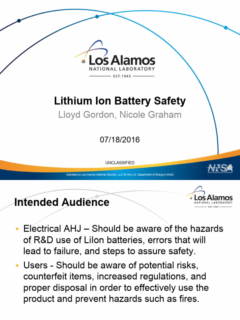 Lithium-Ion Battery Safety Guidelines | PDF | Lithium Ion Battery | Anode