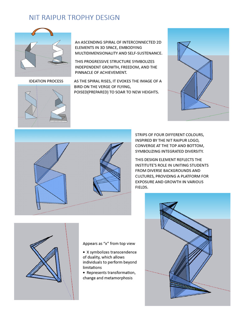 NIT Raipur Trophy Design Concept | PDF
