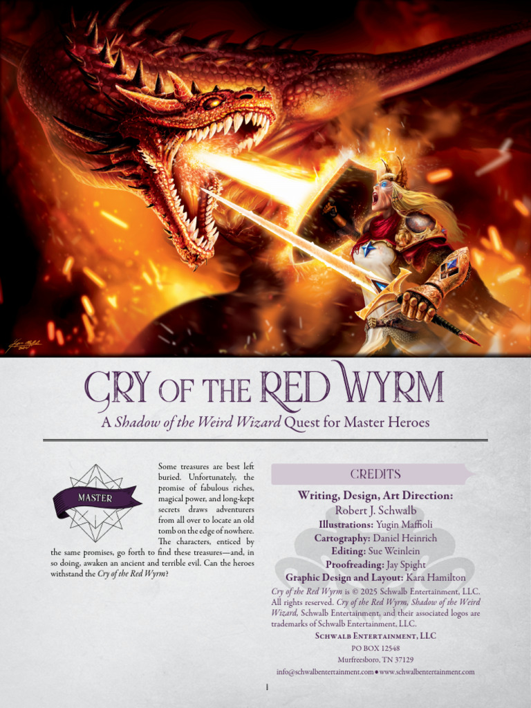 SWW2503 Cry of The Red Wyrm v1 | PDF | Dragon | Magician (Fantasy)