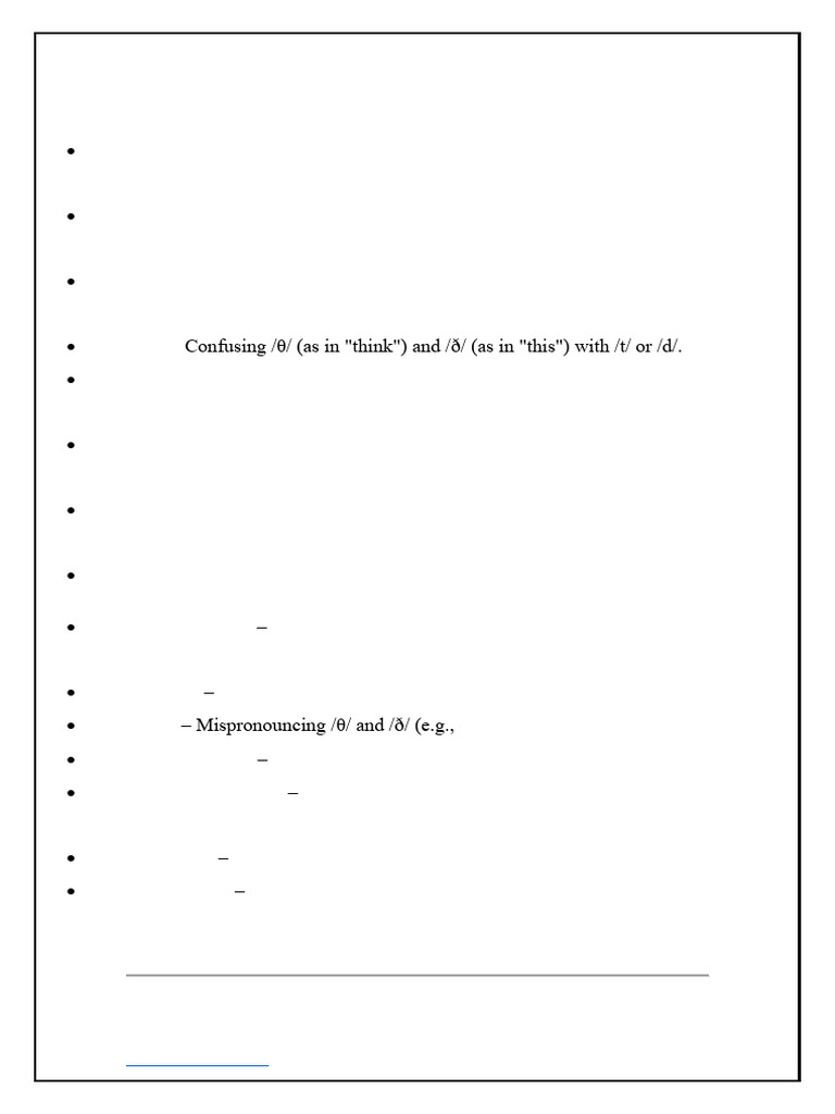 Common English Pronunciation Errors | PDF | Stress (Linguistics ...