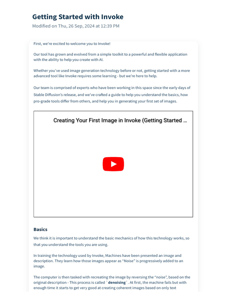 Getting Started With Invoke - Invoke Support Portal | PDF | Learning | Cognitive Science
