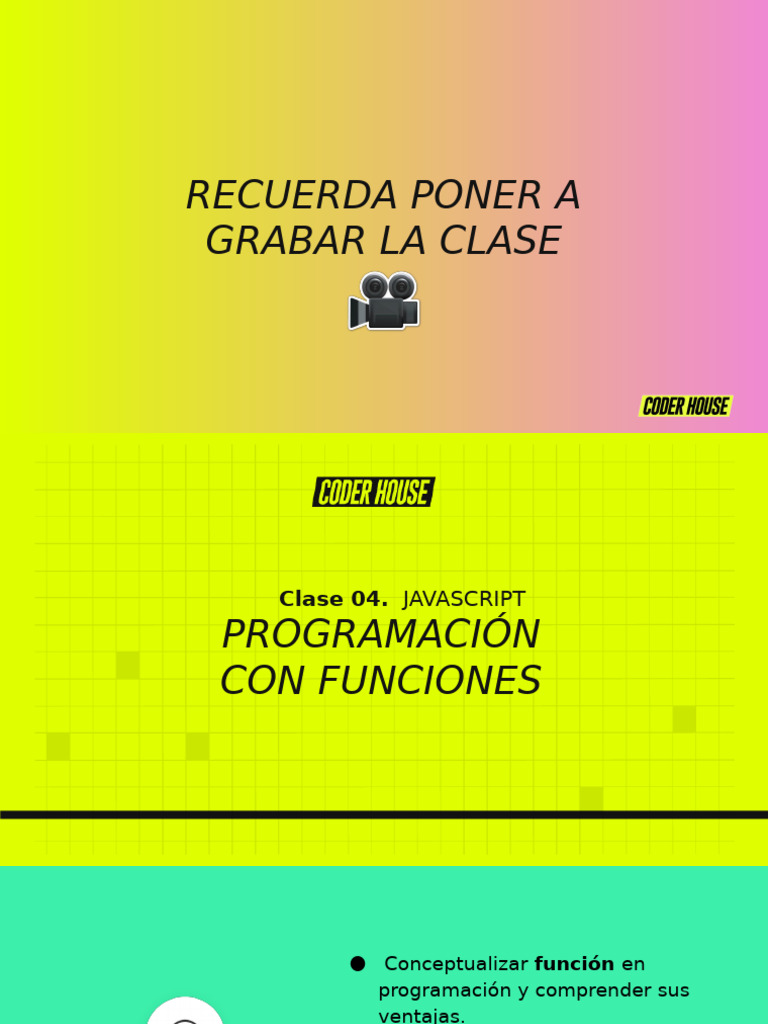 Clase 04 - Programación Con Funciones | PDF | Función (Matemáticas) | Interfaz de línea de comando