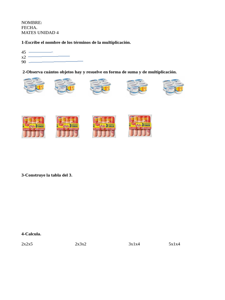 Examen Mates Unidad 4 | PDF