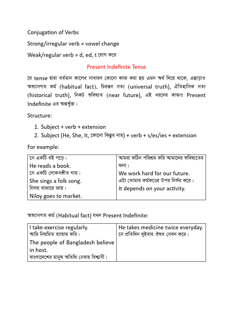 01.present Simple | PDF | Morphology | Semantic Units