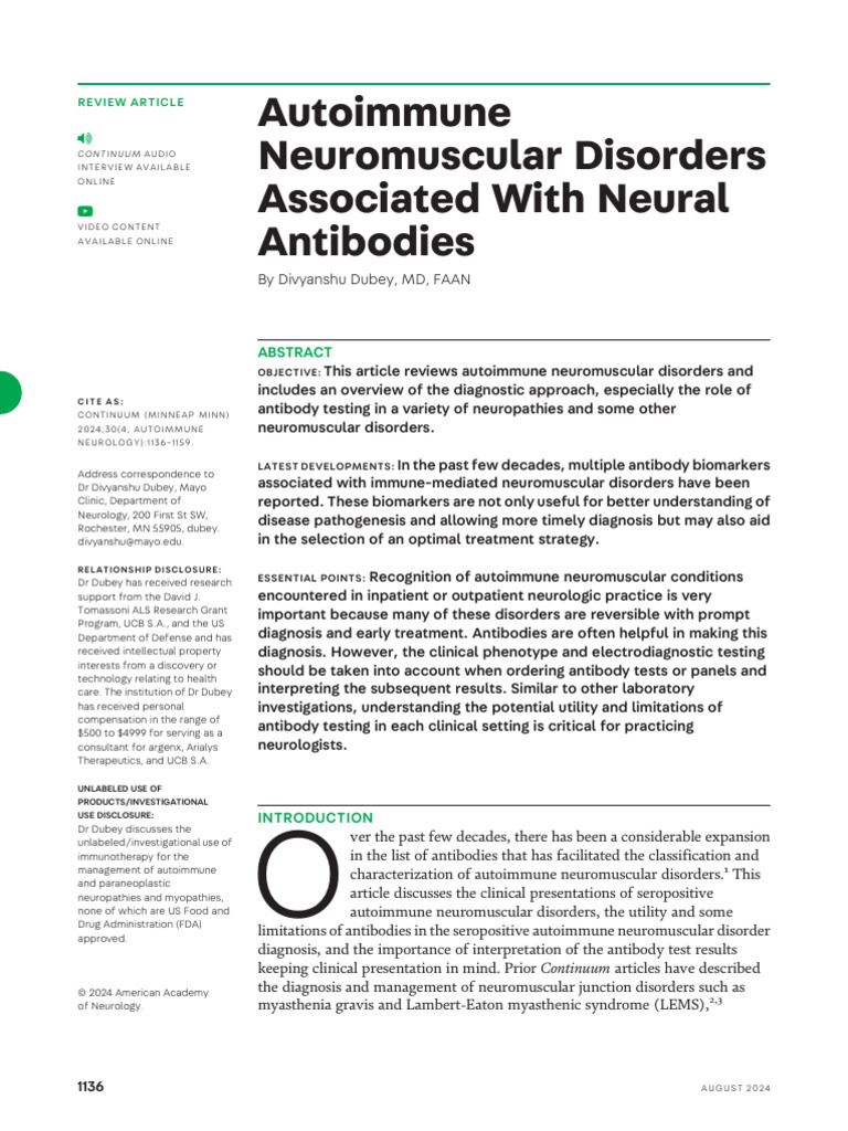 autoimmune_neuromuscular_disorders_associated_with.10 | PDF | Clinical ...